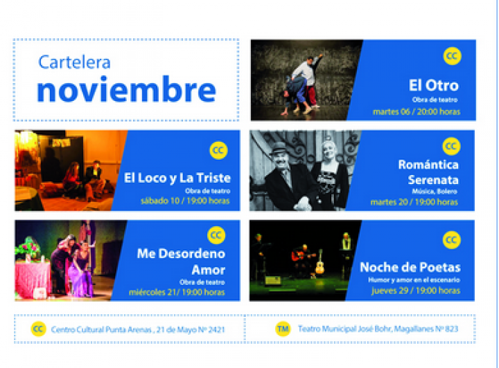 Conoce La Cartelera Cultural Municipal De Noviembre Elpinguino Com