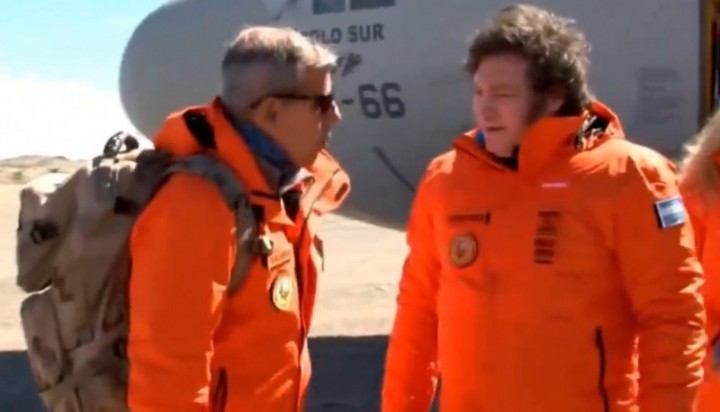 Presidente de Argentina llegó a la base Marambio en la Antártica ...